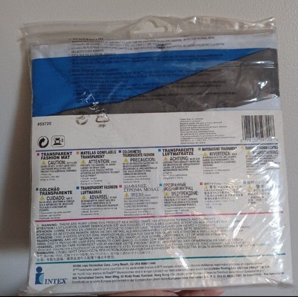 Other | Vintage Y2k Intex The Wet Set Inflatable Pool Air Mat Float 72 ...